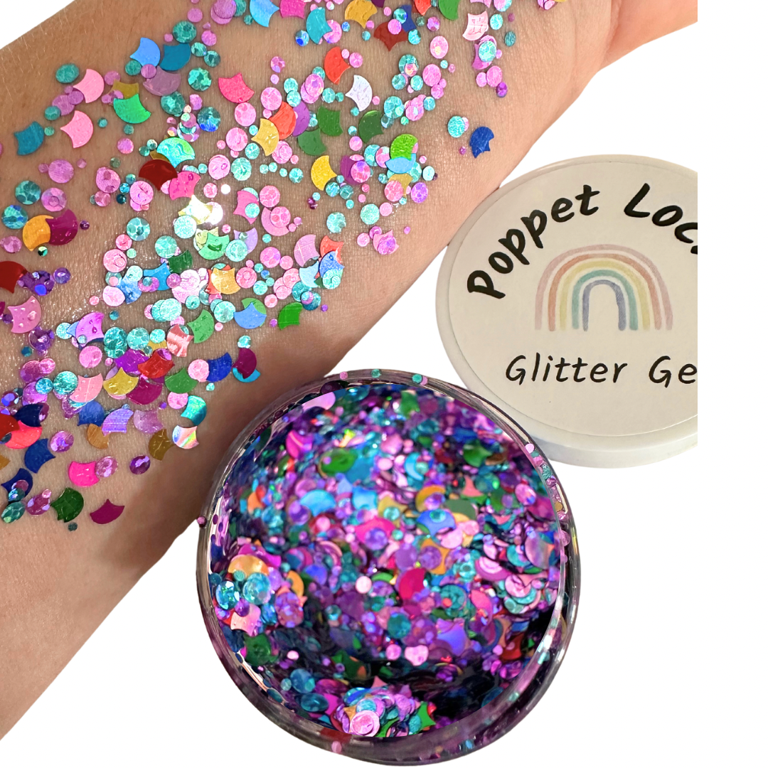Poppet Locks | Mermaid Scale Glitter Gel – Nurture Tribe