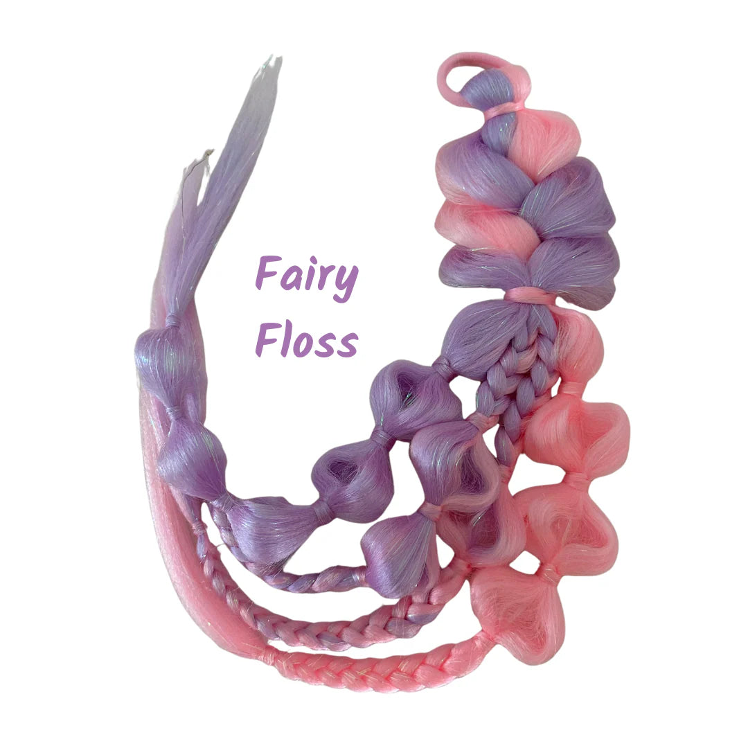 Poppet Locks | Long LED Bubble Pony - Fairy Floss - 20” – Nurture Tribe