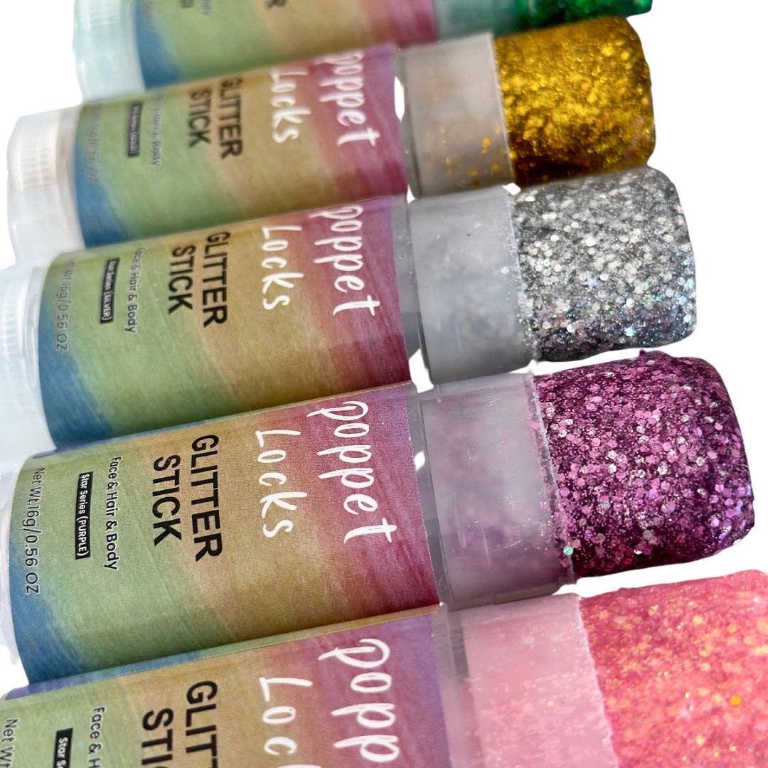 Poppet Locks | Pink Glitter Stick – Nurture Tribe